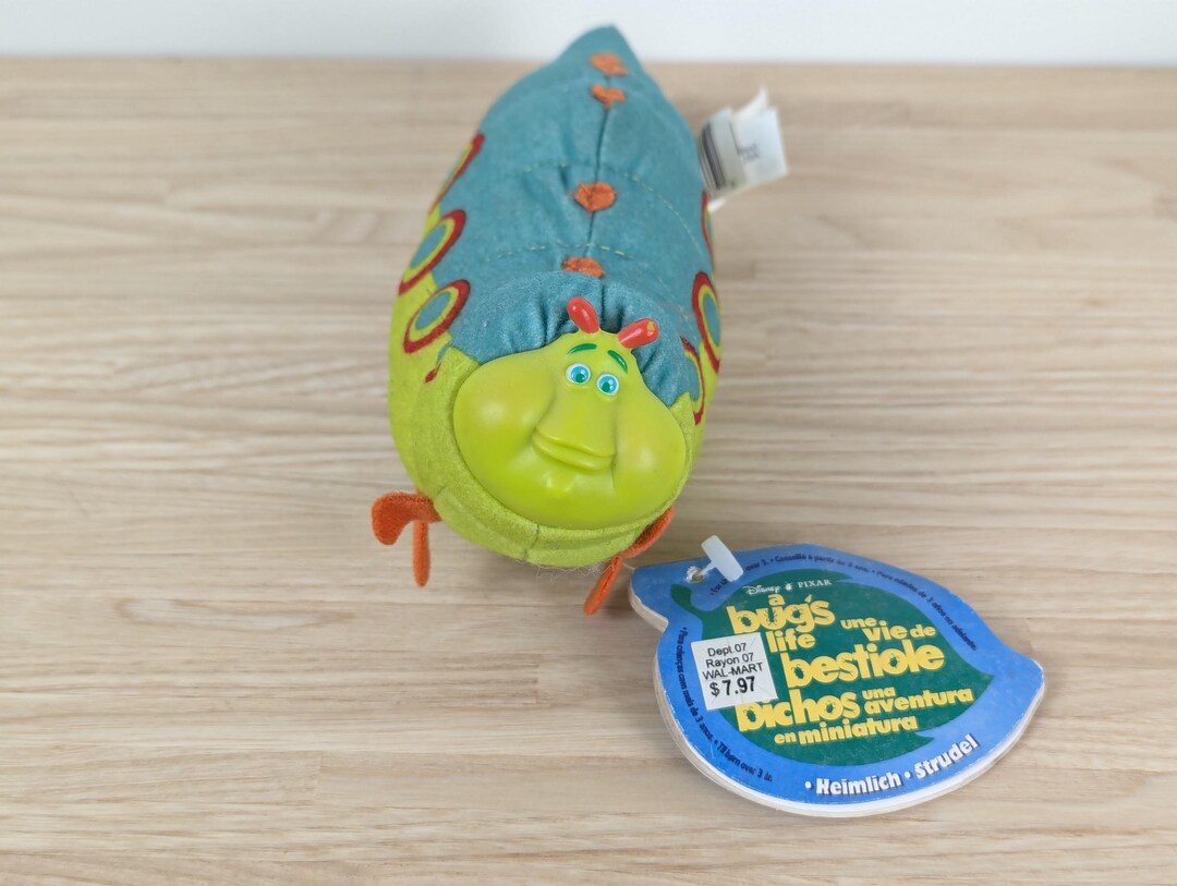Vintage 1998 a Bug's Life Disney Pixar Heimlich Caterpillar Mattel ...