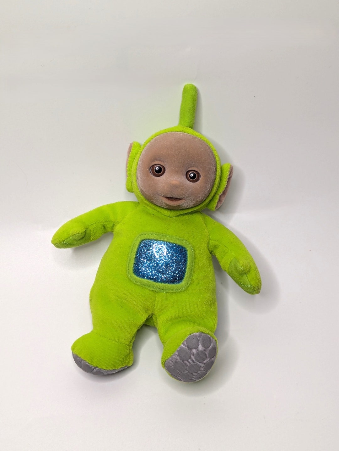 1998 Eden Teletubbies 9" Dipsy Green Plush Doll Figure With Flocked ...