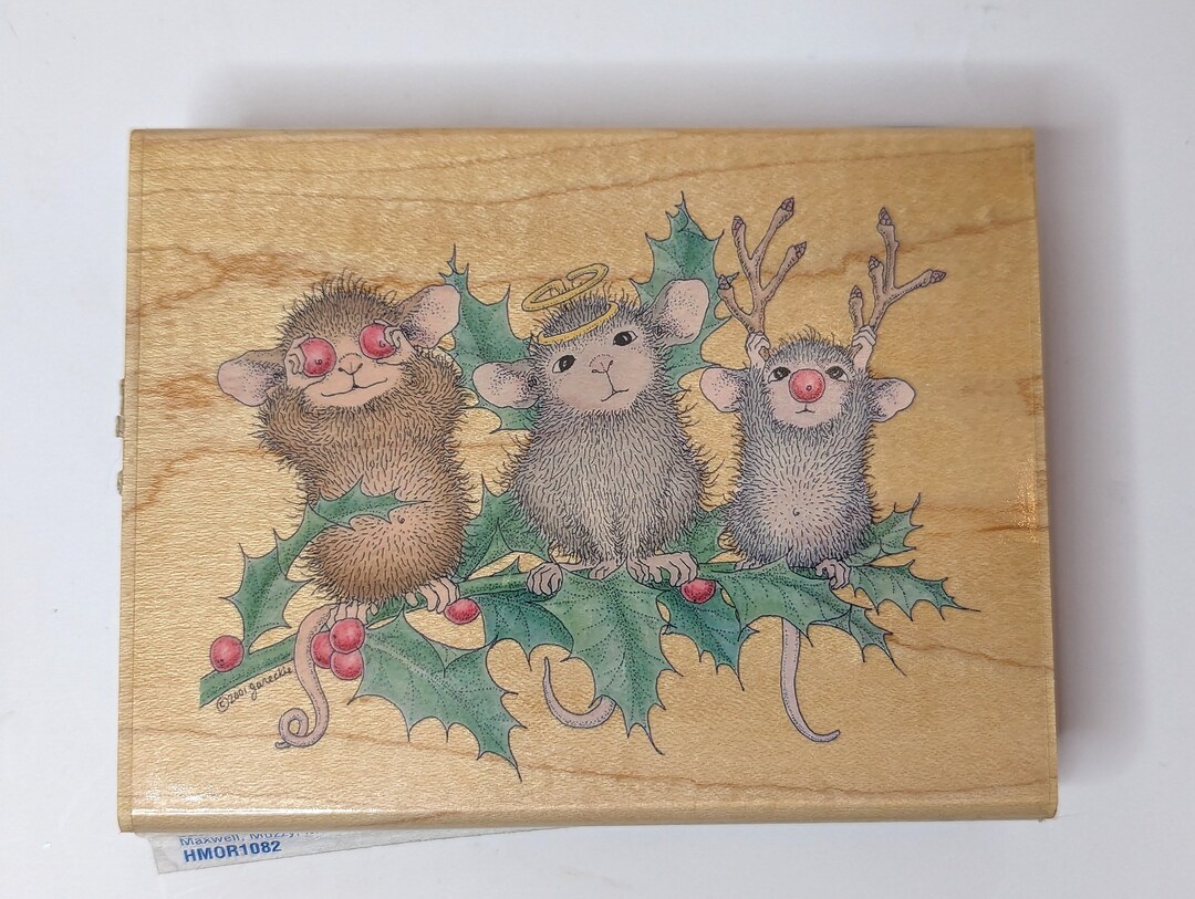 2001 Christmas Cut-ups House-mouse Designs Stamp Maxwell, Muzzy, and ...