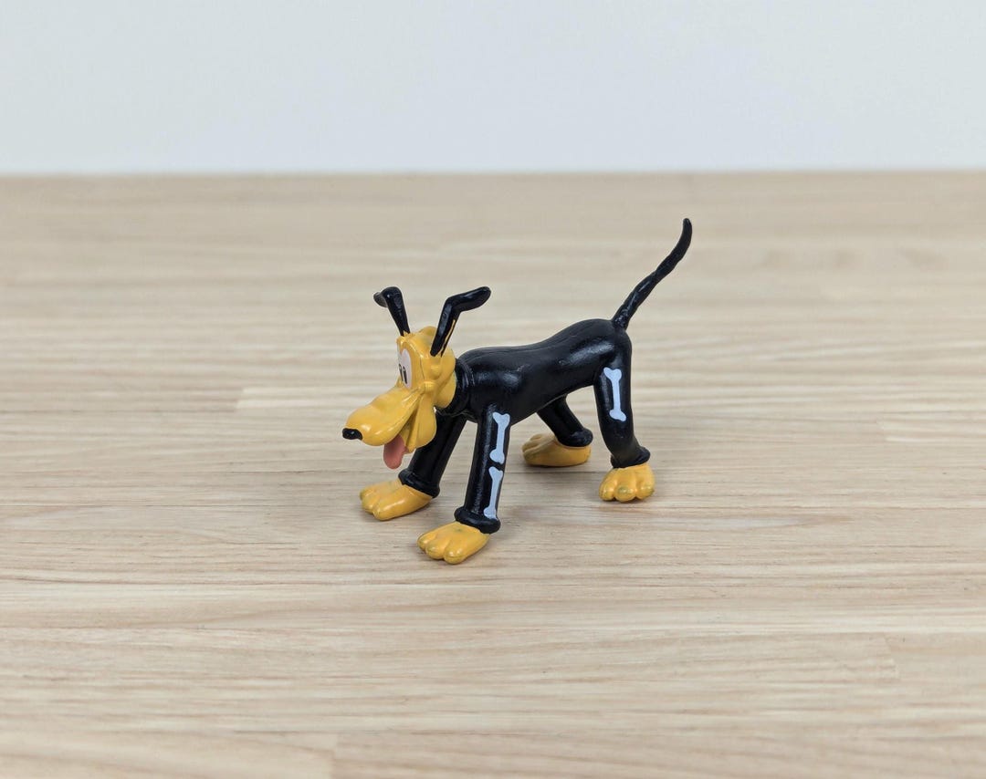 Disney Skeleton Pluto PVC Plastic Toy Figure 2 - Etsy