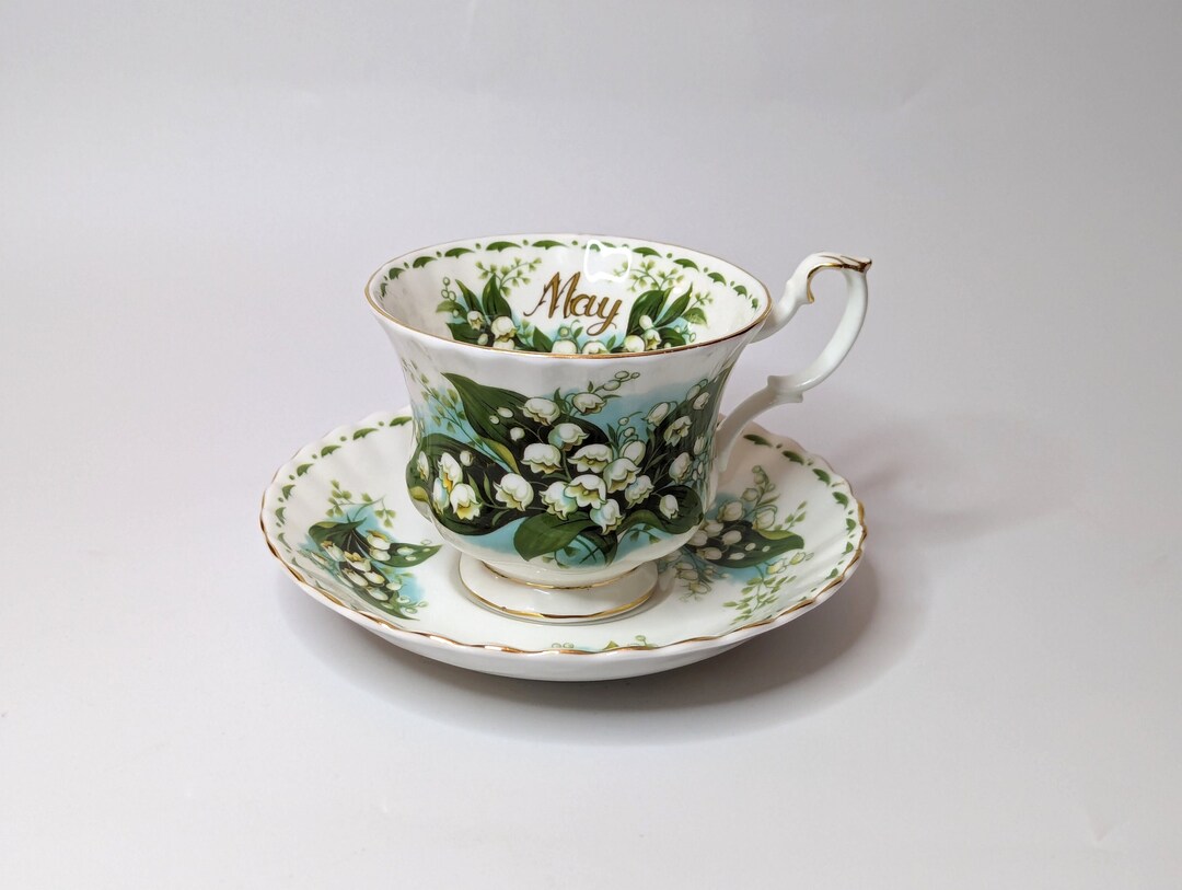 Royal Albert Flower of the Month Tea Cup Lily of the Valley Cup and ...