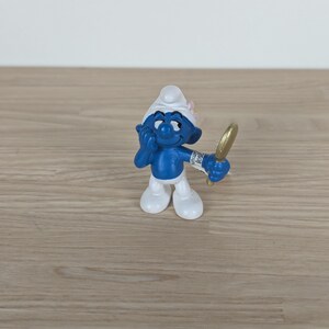 Rare Smurfs 20537 Classic Vanity Smurf Gold Mirror Figure PVC Toy ...