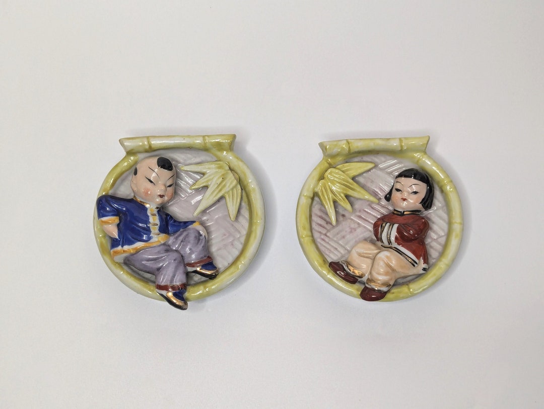 Vintage Set of Occupied Japan Wall Pockets 1960s Mid-century Decor - Etsy