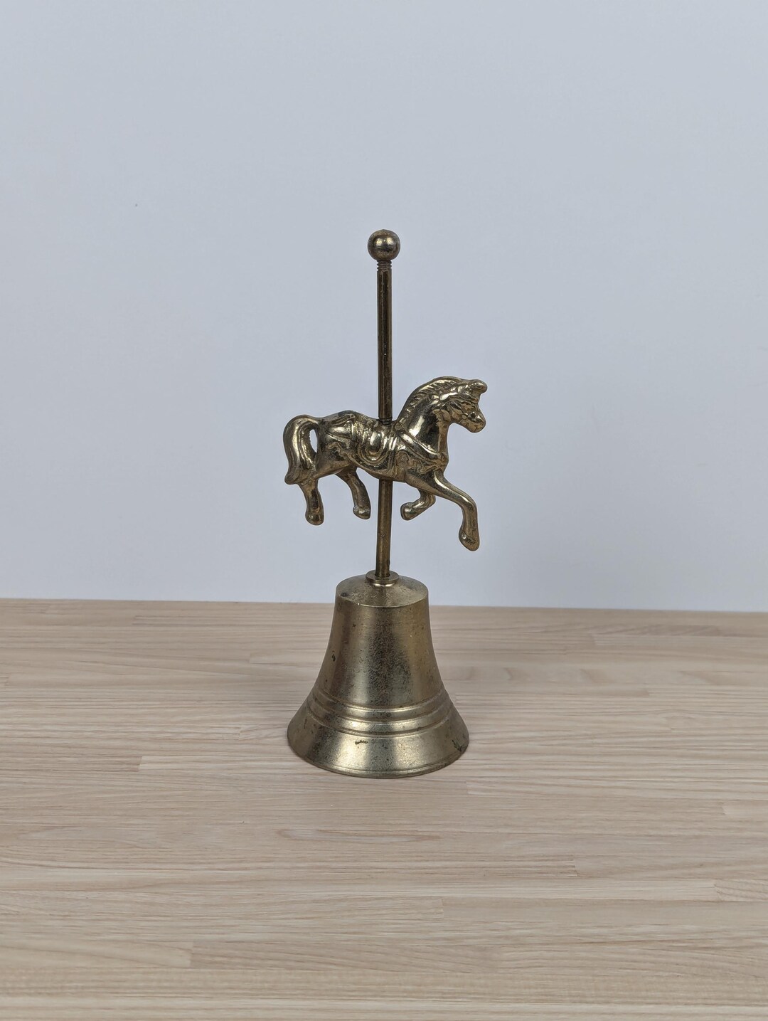Vintage Brass Carousel Horse Bell - Etsy