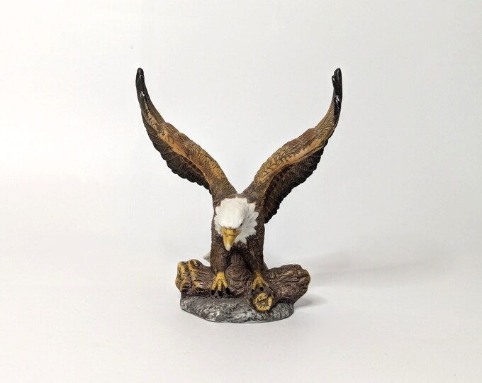 Vintage Bald Eagle Resin Figurine - the Abbey Collection - Etsy