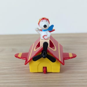 Vintage Peanuts Snoopy Dog in Red and Yellow Plane Marked UFS 1952 ...