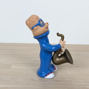 Vintage 1991 Alvin and the Chipmunks Simon Playing Saxophone PVC ...