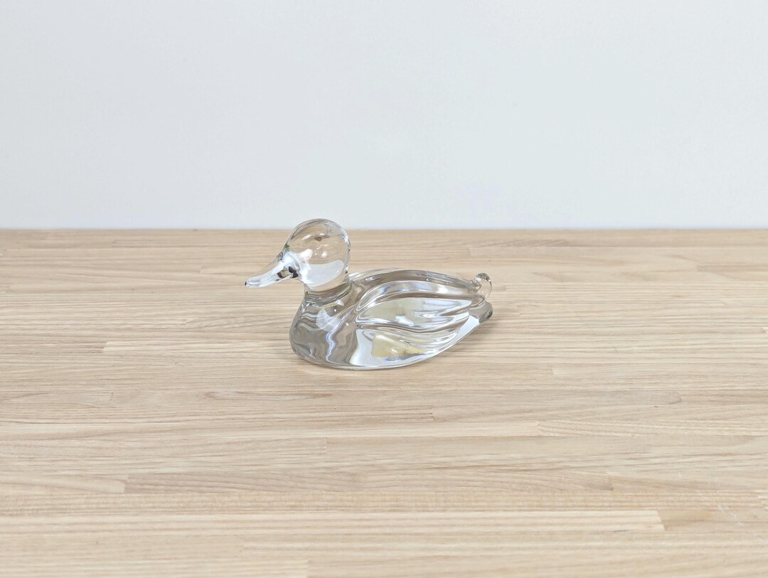 Vintage Princess House Germany Clear Crystal Mallard Duck Figurine - Etsy