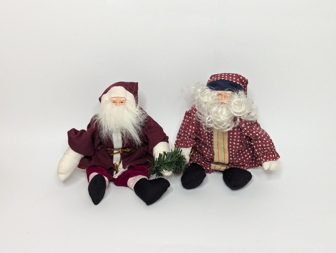 Vintage Old World St. Nicholas Sandbag Santa Dolls - Etsy