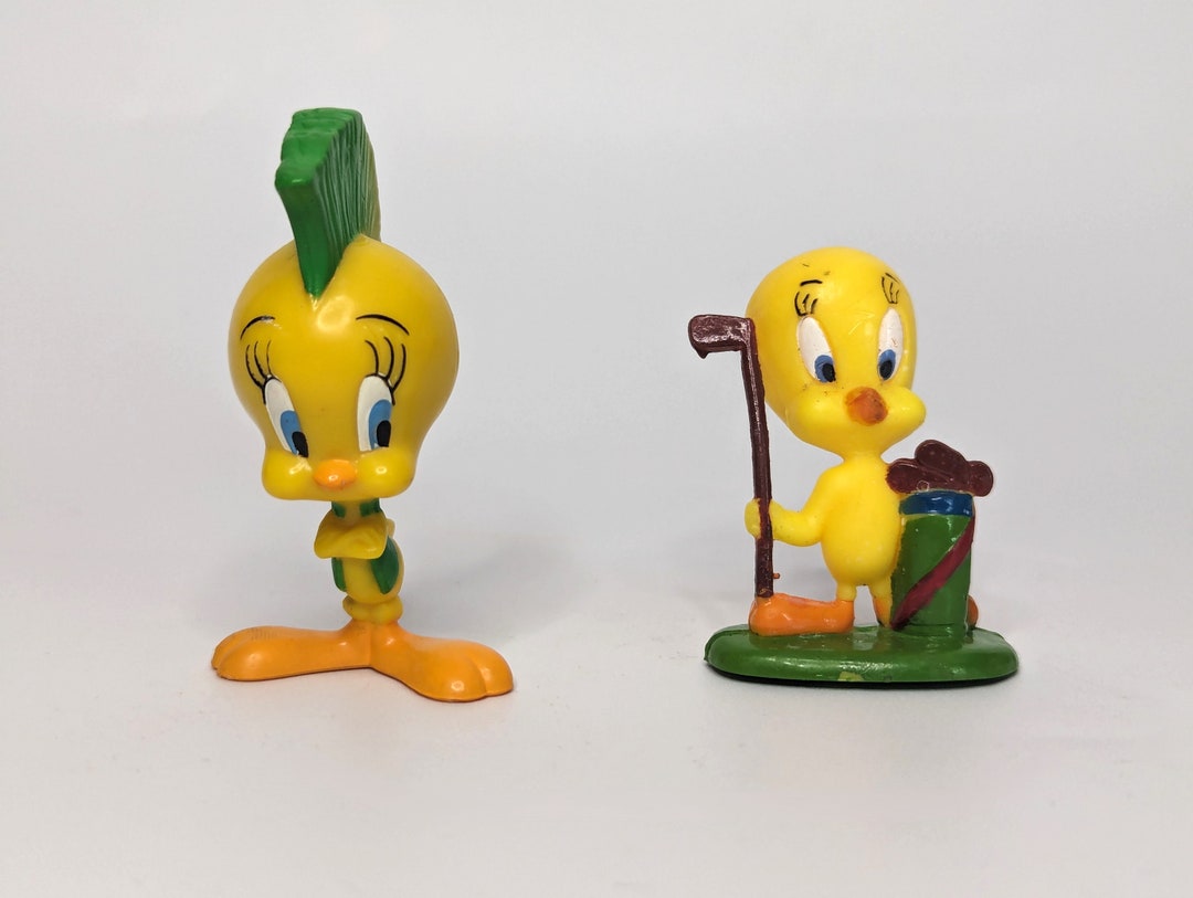 Vintage 1994 Looney Tunes Tweety Bird Figure Punk Mohawk and Golf ...