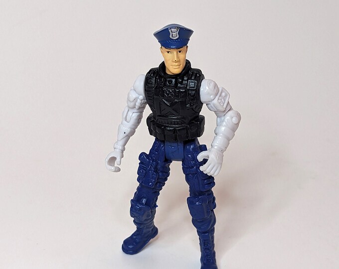 Chap Mei Excite Police Officer 4" Military Poseable Action Figure - Etsy