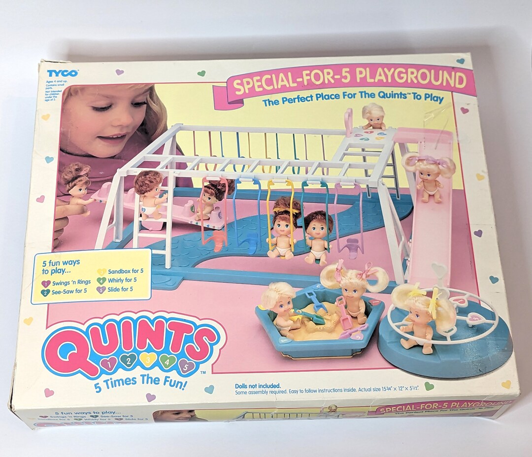 Vintage 1990 Tyco Quints Special-for-5 Playground Set - Etsy
