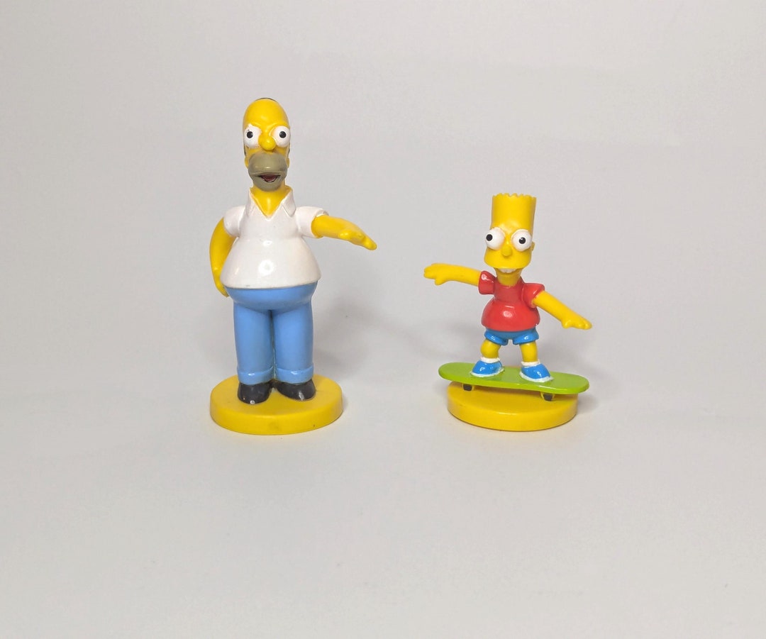 2003 Kellogg's Cereal the Simpsons Homer and Bart Simpson Figurines - Etsy