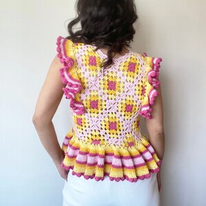Harlequin Top _ Crochet Tutorial - Etsy