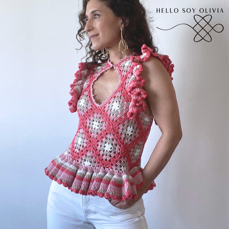 Harlequin Top _ Crochet Tutorial - Etsy