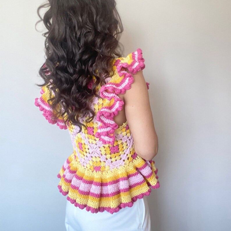 Harlequin Top _ Crochet Tutorial - Etsy