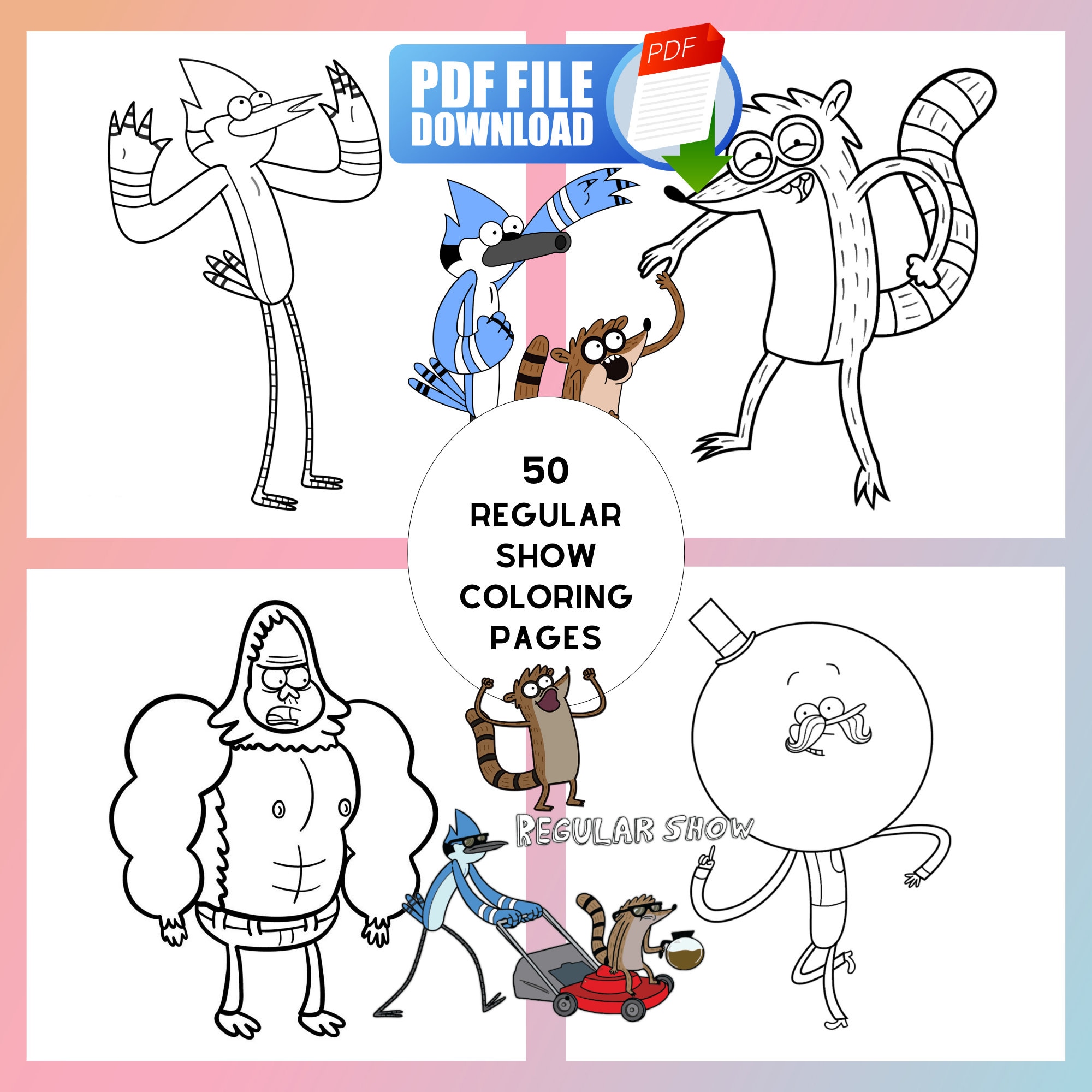 Regular Show Coloring Pages