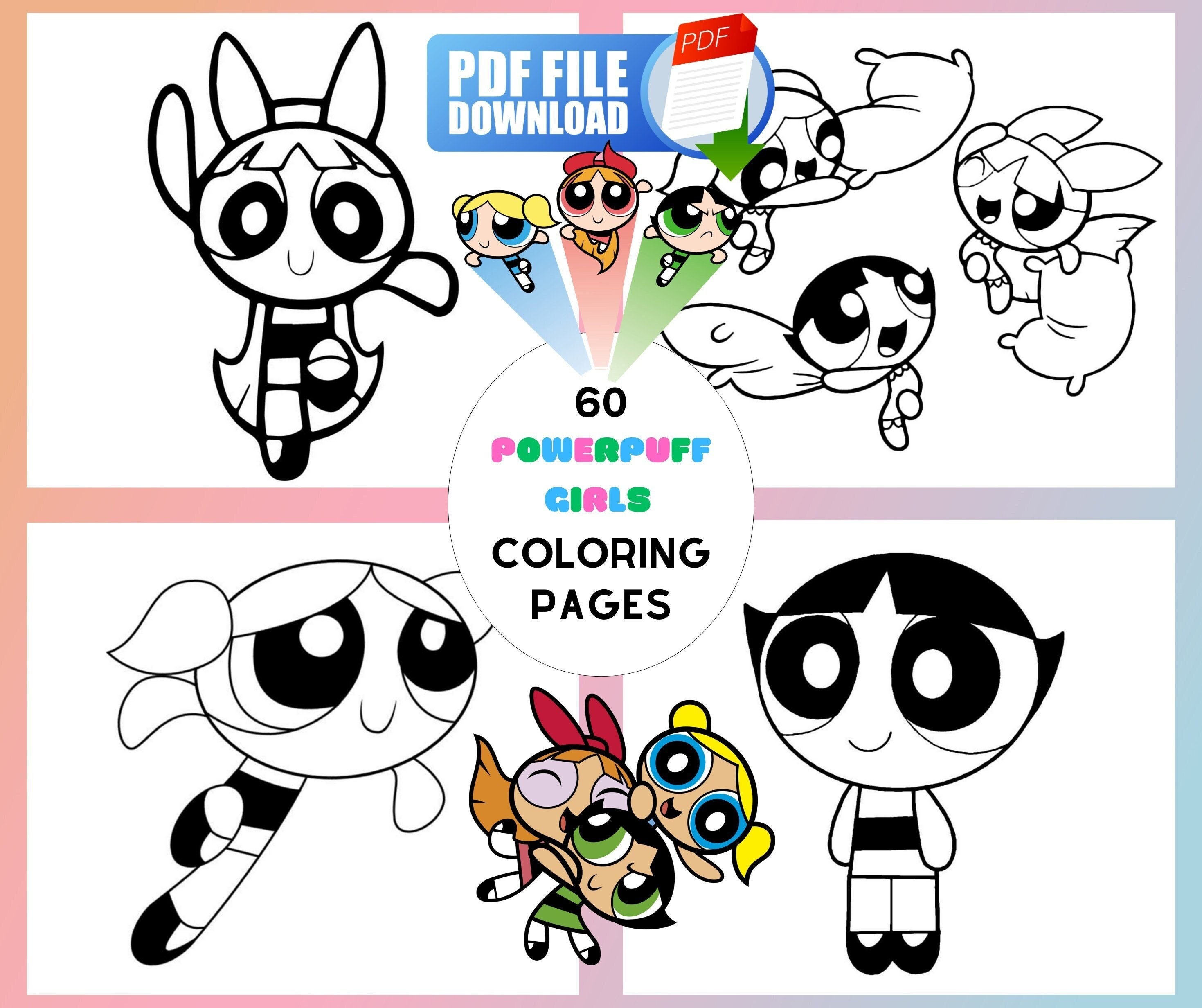 Powerpuffgirls Printable Coloring Pages