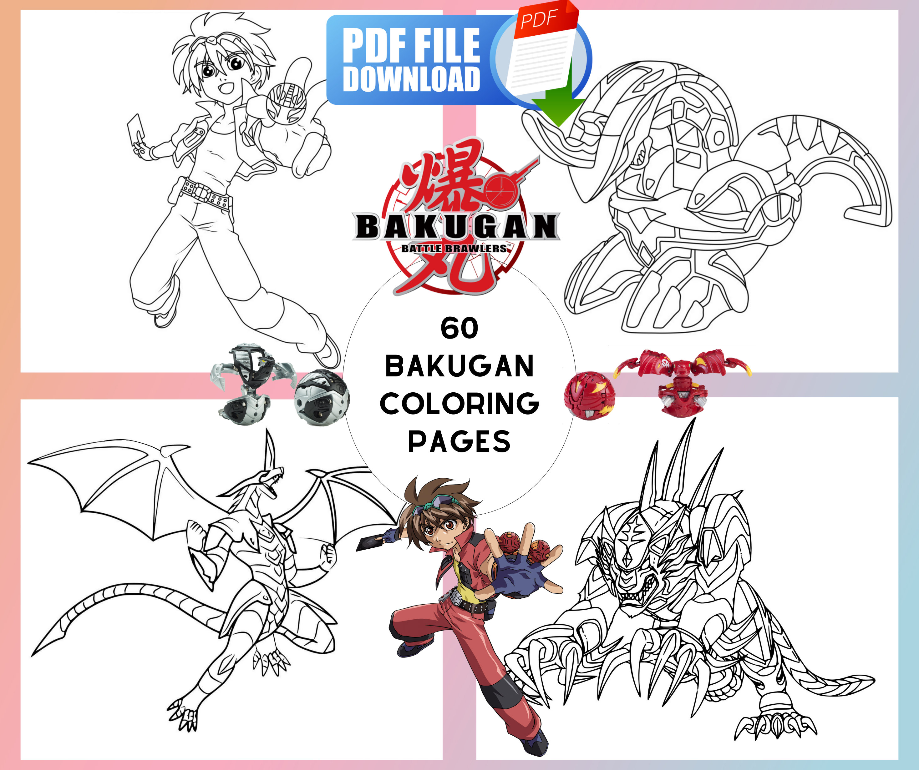 Bakugan Online Coloring Pages