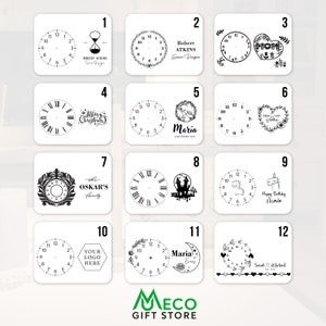 Personalized Office Clock, Custom Clock Logo, Wood Clock for Desk ...