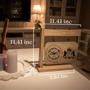 Personalized Office Clock, Custom Clock Logo, Wood Clock for Desk ...