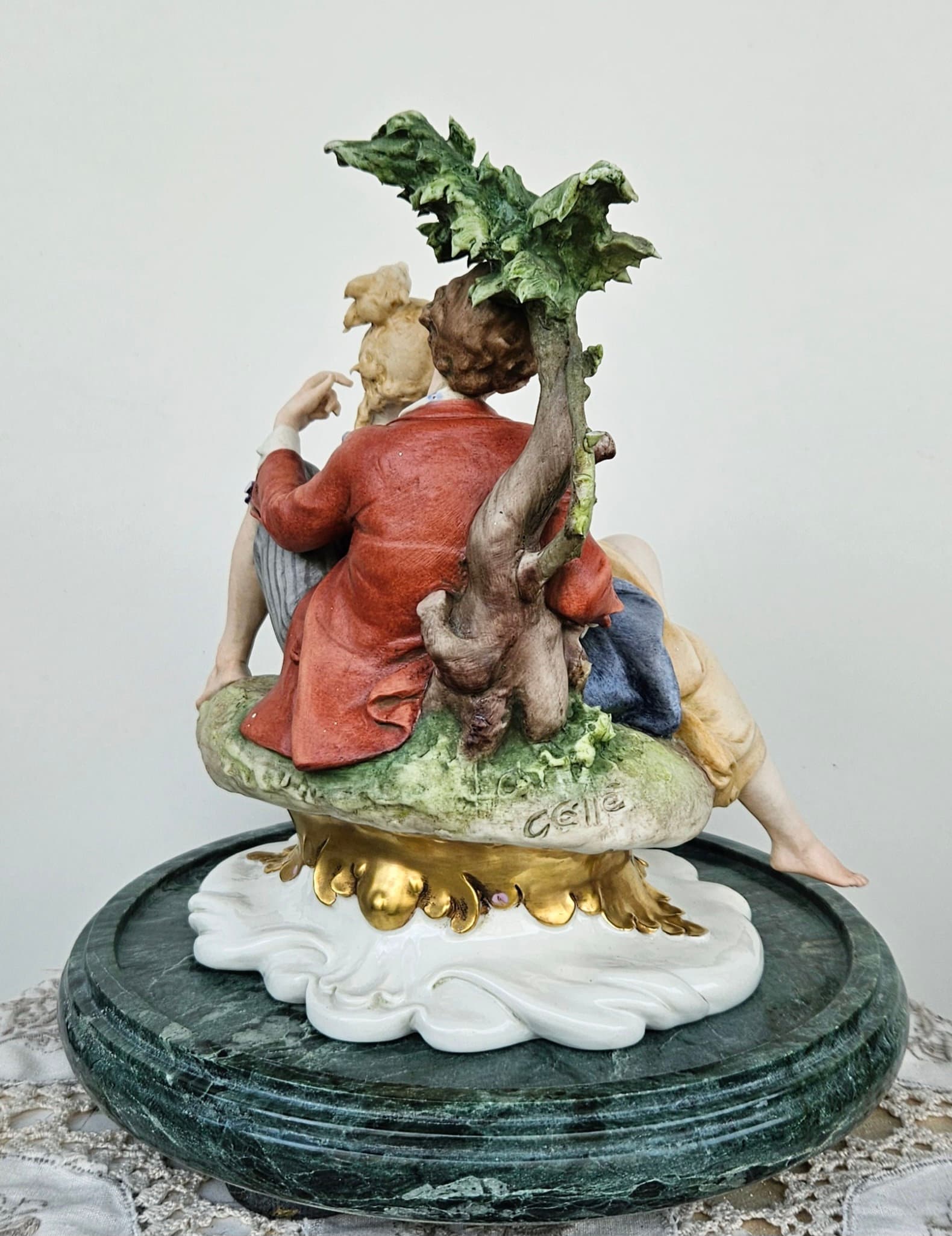 Capodimonte Vintage Porcelain Figurine Giuseppe Cappe G Calle Couple in ...