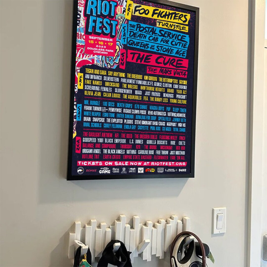 Riot Fest 2023 Poster, Home Decor, Wall Decor - Etsy
