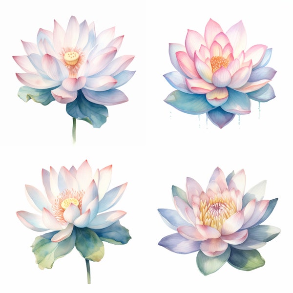 Lotus Flower Printable Paper - Etsy