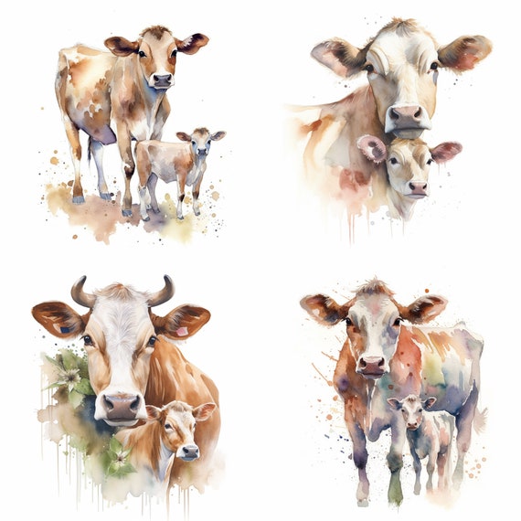 Cow Family Clip Art