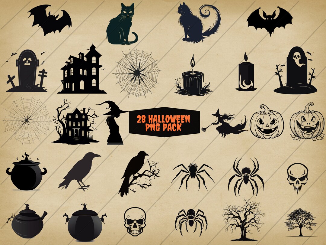 Halloween Themed 28 SVG Bundle Halloween SVG Halloween - Etsy