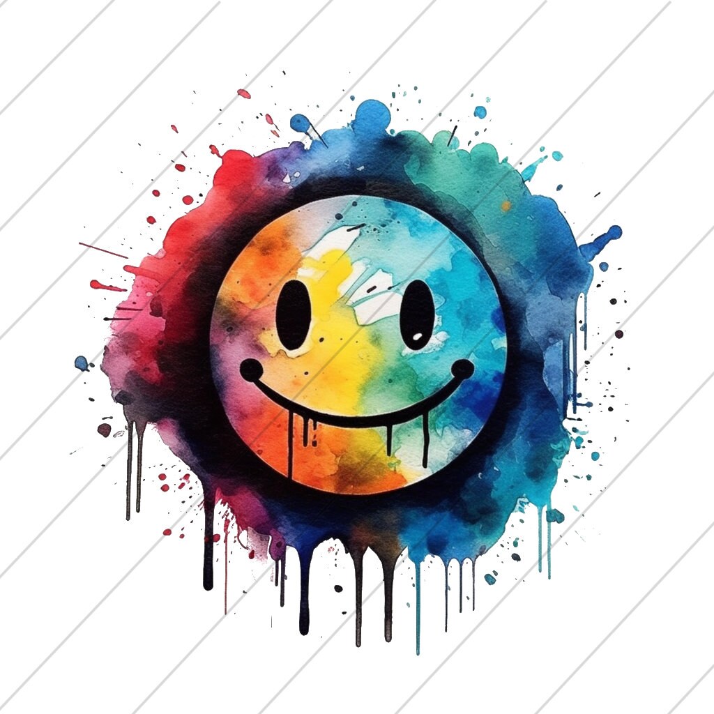 Splash Smiley Face Clipart SVG Pictures, Scrapbooking SVG, Splashy ...