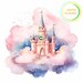 Watercolor Fairytale Castle Clipart Card Making Nature - Etsy