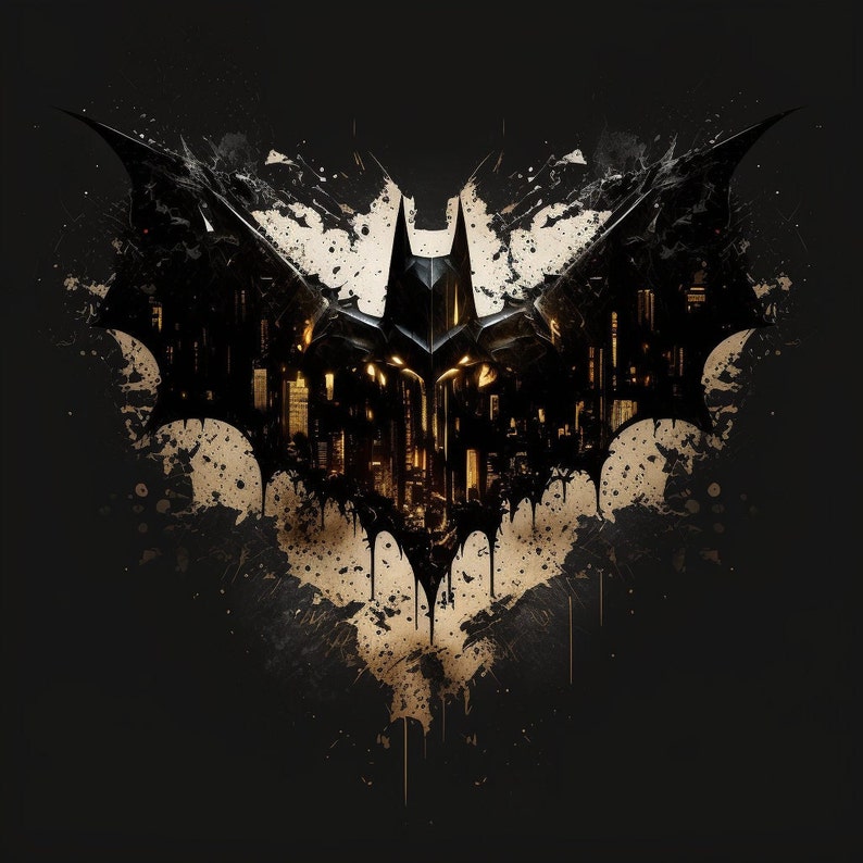 Arkham Knight Bat Logo - Etsy