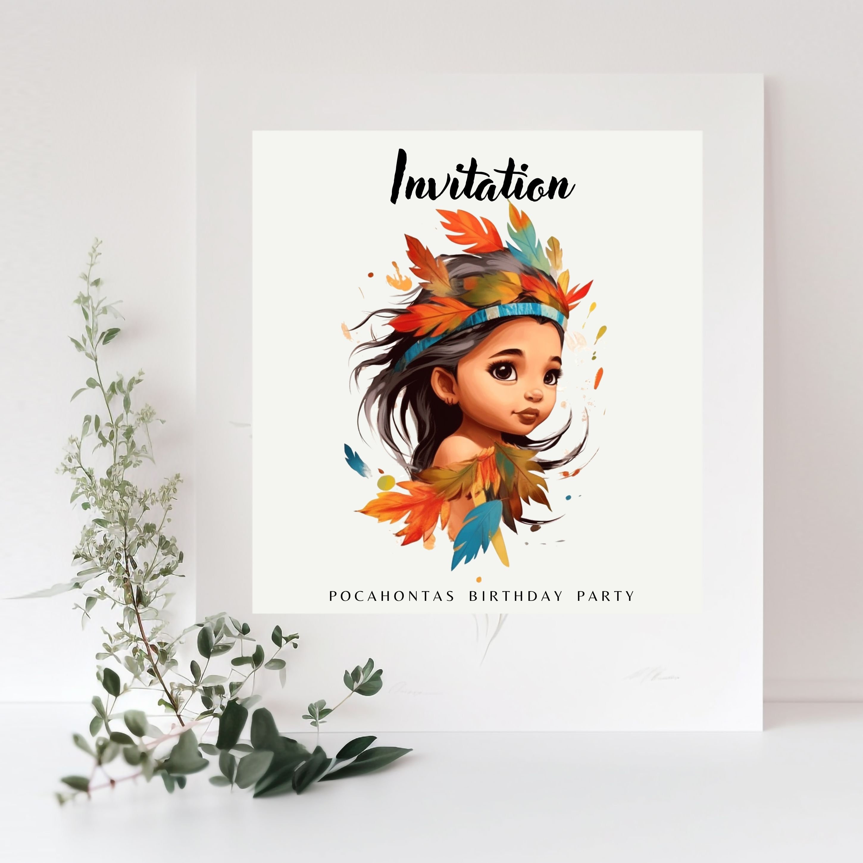 Baby Pocahontas Clipart Native American Princess Clipart - Etsy UK