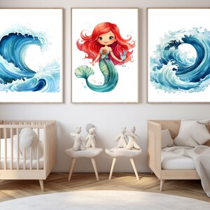 Tidal Waves Clipart, Blue Sea, Watercolor Ocean Wave, Beach, Summer ...