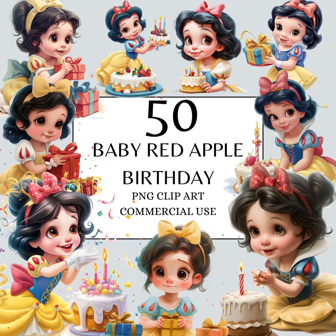 Baby Princess Birthday Clipart, PNG Clipart Full Commercial Use Instant ...