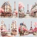 Pink Paris Clipart, PNG Watercolor Romantic Paris Clipart, French ...