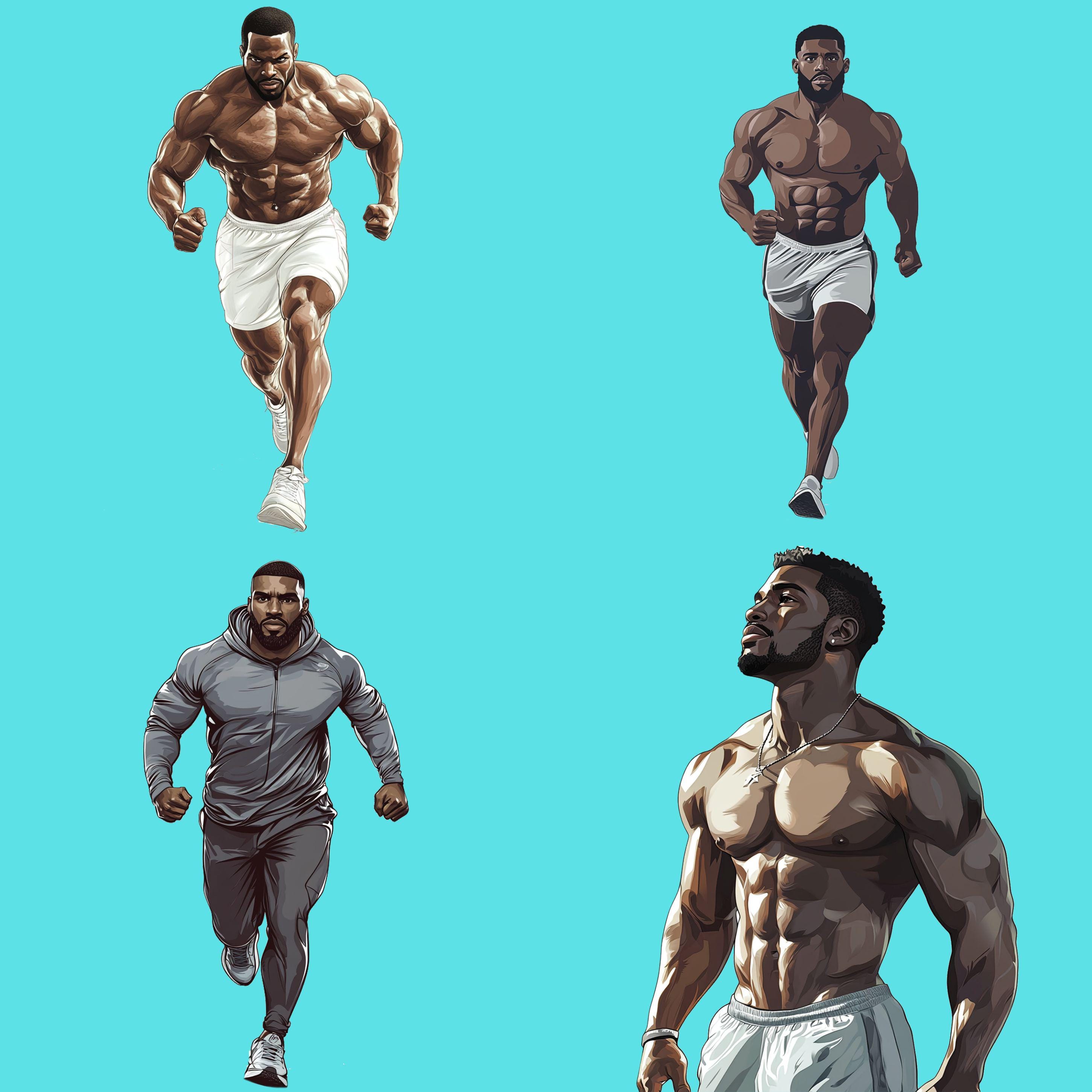 Black Men Clipart Bundle, African American Men Clipart, Black Man ...