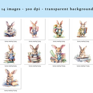 Baby Bunny Clipart, Cute Bunny Clipart, Bunny Print, Commercial Use ...