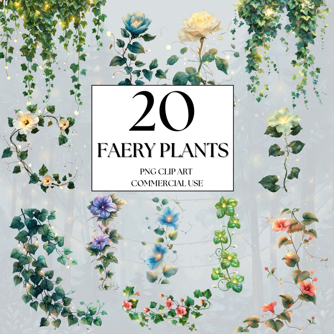 Watercolor Ivy Clipart, Climbing Ivy Vines Clipart, Ivy PNG, Ivy Frames ...