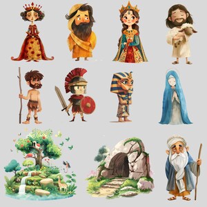 Bible Characters Clipart, Biblical Graphics, Bible Stories, Christian ...