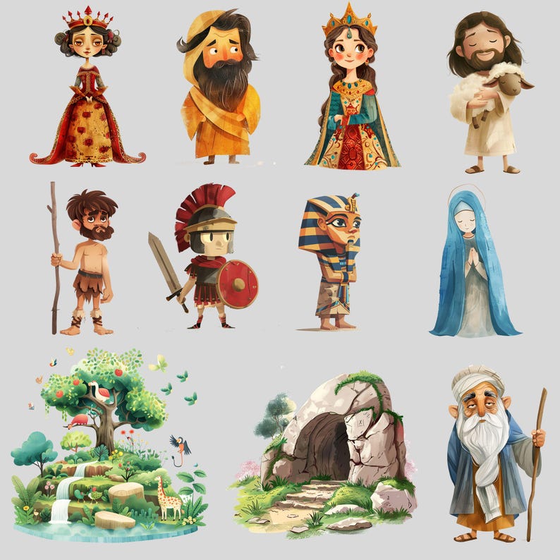 Bible Characters Clipart, Biblical Graphics, Bible Stories, Christian ...