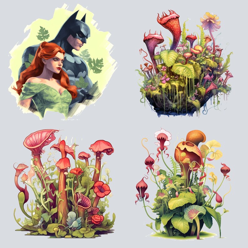 Green Villain Clipart, PNG, Full Commercial Use, Watercolor Fantasy ...