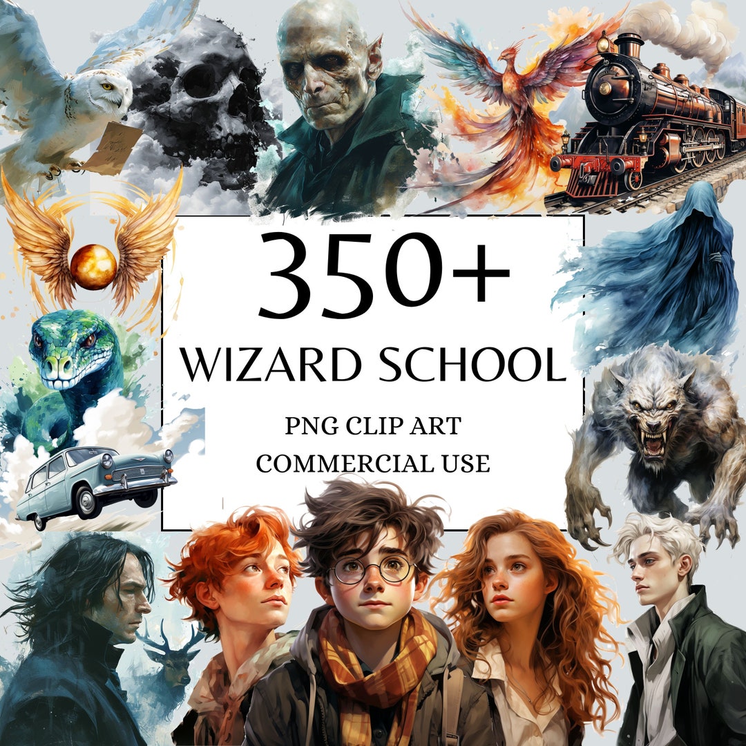 Magic School Bundle. Halloween Clipart, Witch and Wizard. Potions ...