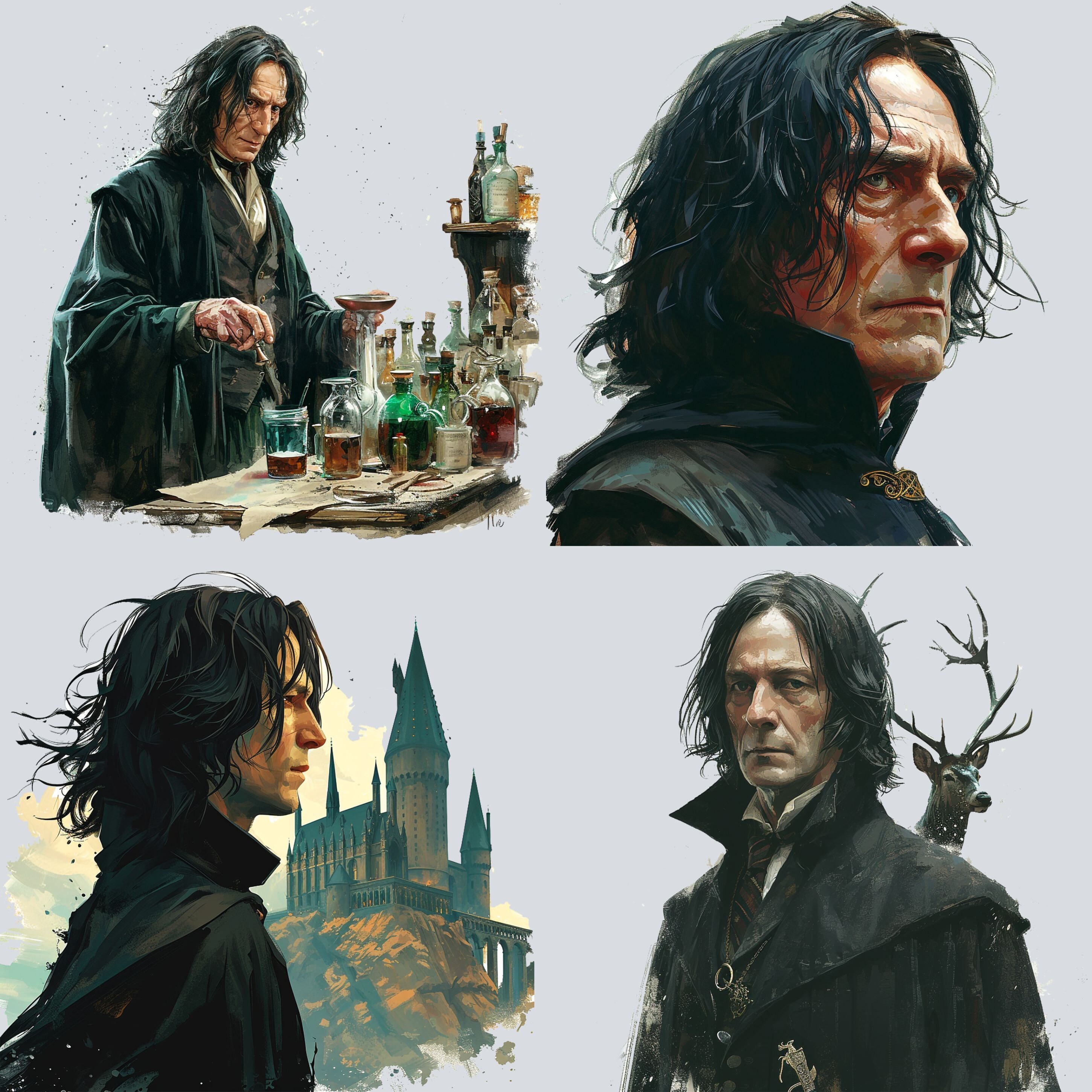 Dark Professor Clipart Magic School, Witch and Wizard. Potions ...