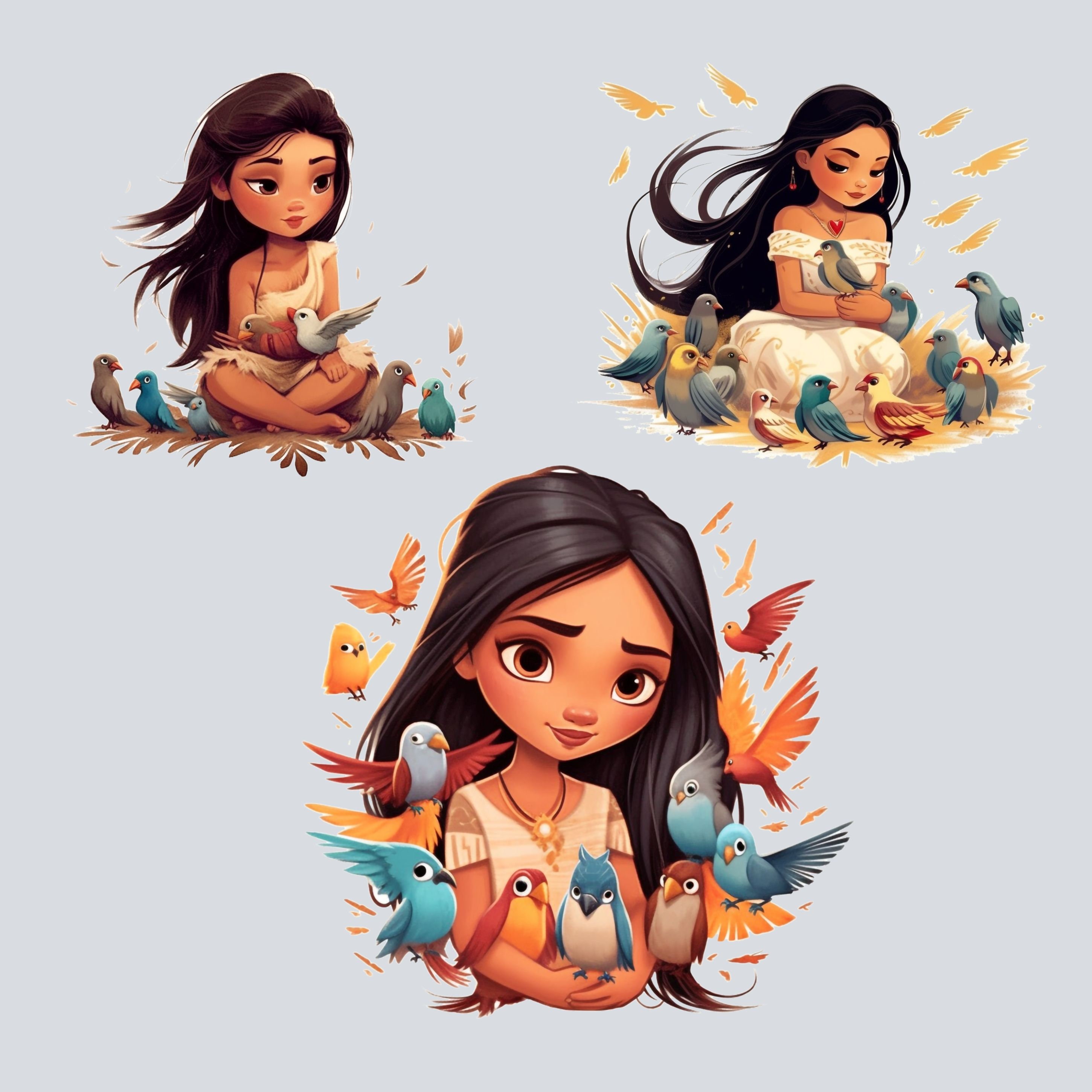 Baby Pocahontas Clipart Native American Princess Clipart - Etsy UK