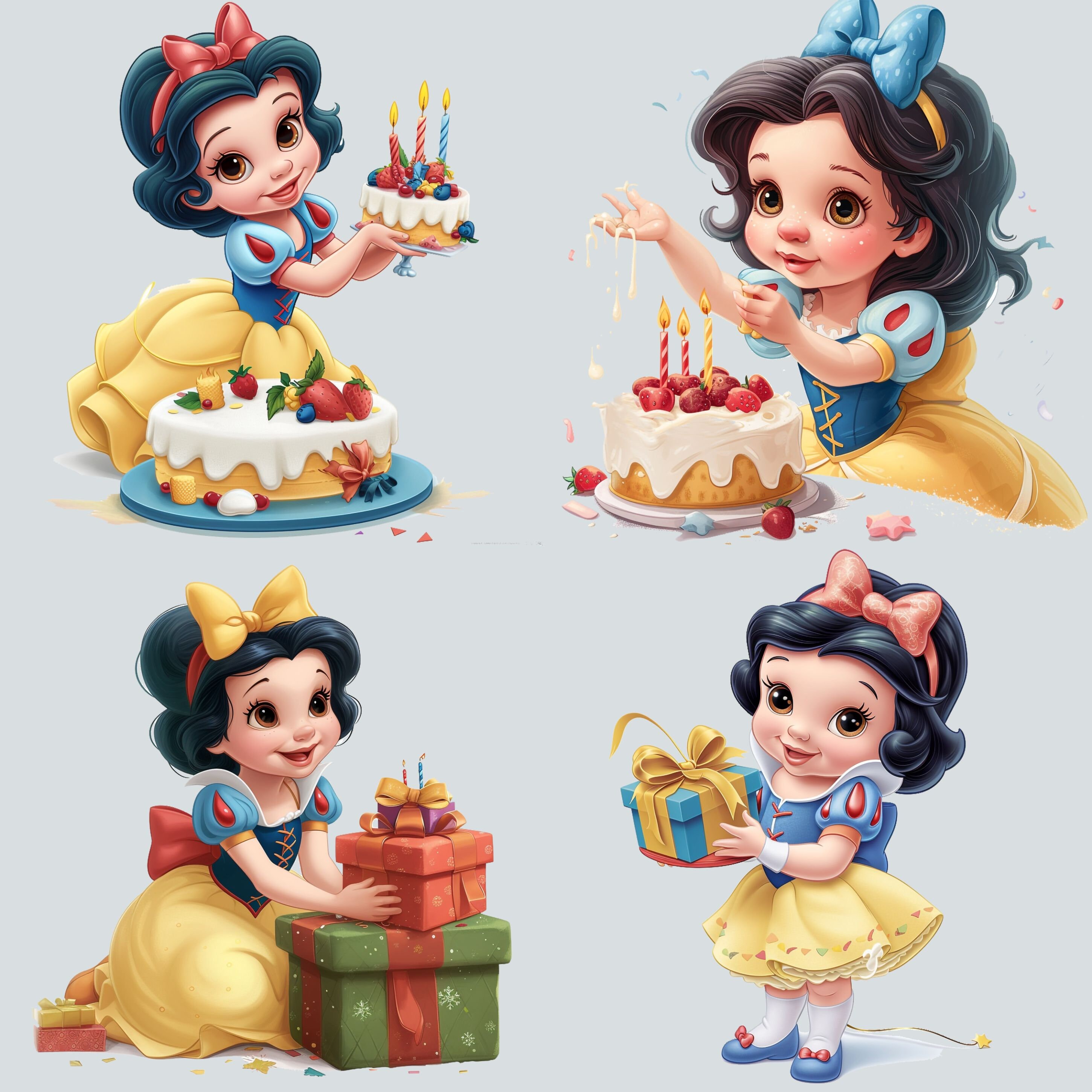 Baby Princess Birthday Clipart, PNG Clipart Full Commercial Use Instant ...