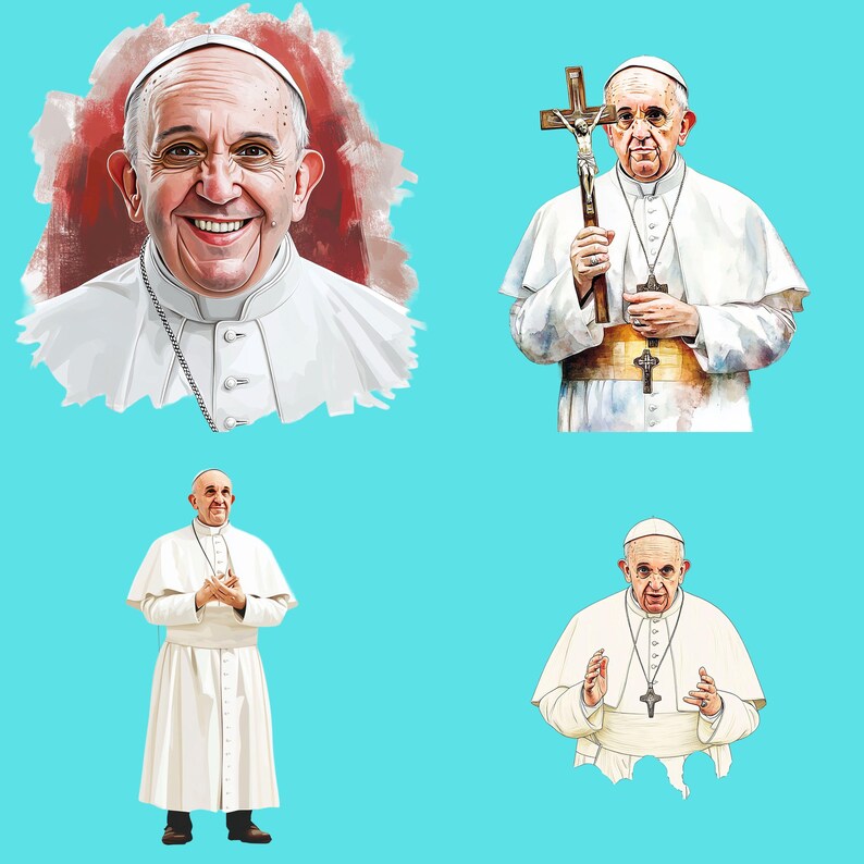 Pope Clipart, Pope Francis Clipart, Holy Bible Clipart , Catholic ...
