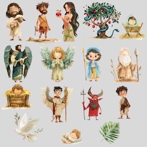 Bible Characters Clipart, Biblical Graphics, Bible Stories, Christian ...