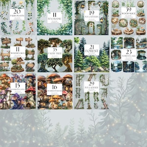 Boho Woodland Animals Watercolor Clipart Bundle | Card Making | Cute ...